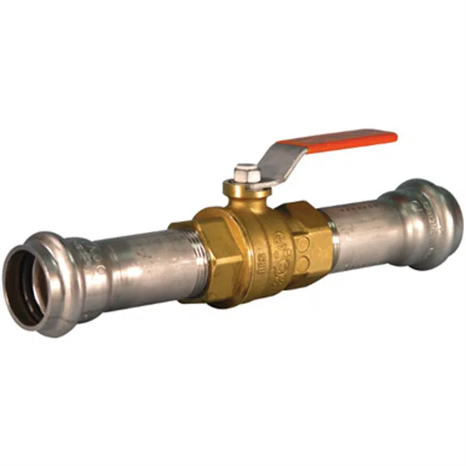 BIM objects - Free download! Vic-Press 304 Brass Body Ball Valve Series ...