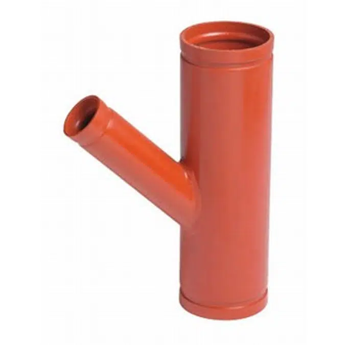 BIM objects - Free download! No. 30-R 45 deg Reducing Lateral, 3" x 3 ...