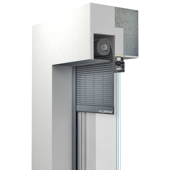BIM objects - Free download! SP-E 165 Flush-mounted roller shutter ...