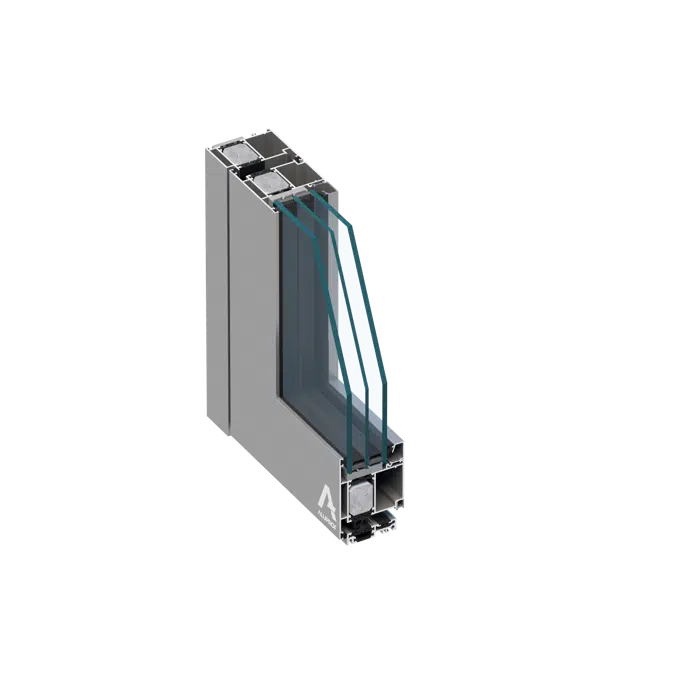 BIM objects - Free download! MB-86N SI Door Double Inward Opening for ...