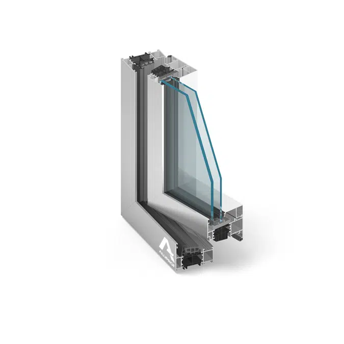 BIM objects - Free download! MB-86 SI Window 2-sash Tilt&Turn Bicolor ...