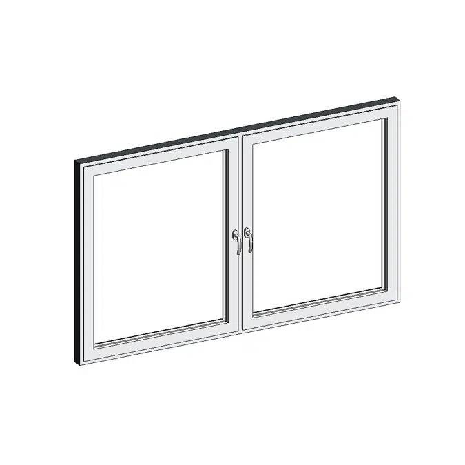 BIM objects - Free download! MB-86 SI Window 2-sash Tilt&Turn Bicolor ...