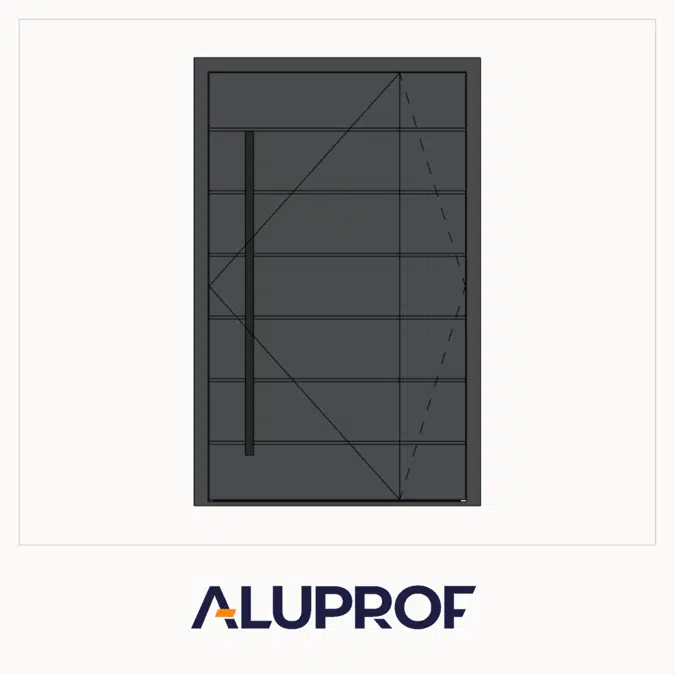 BIM objects - Free download! MB-86N PIVOT Panel Door PD03 Single ...