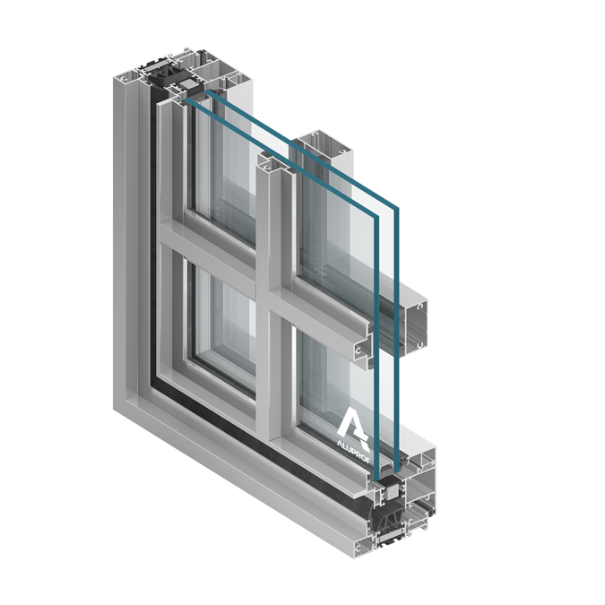 BIM objects - Free download! MB-SLIMLINE Window 1-sash Fixed with ...