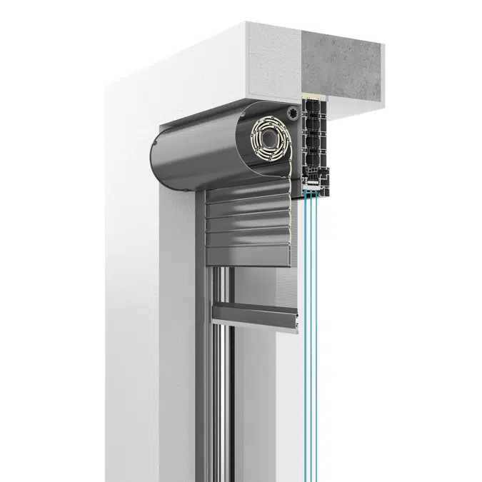 BIM objects - Free download! SKO-P 180 Front mounted roller shutter ...