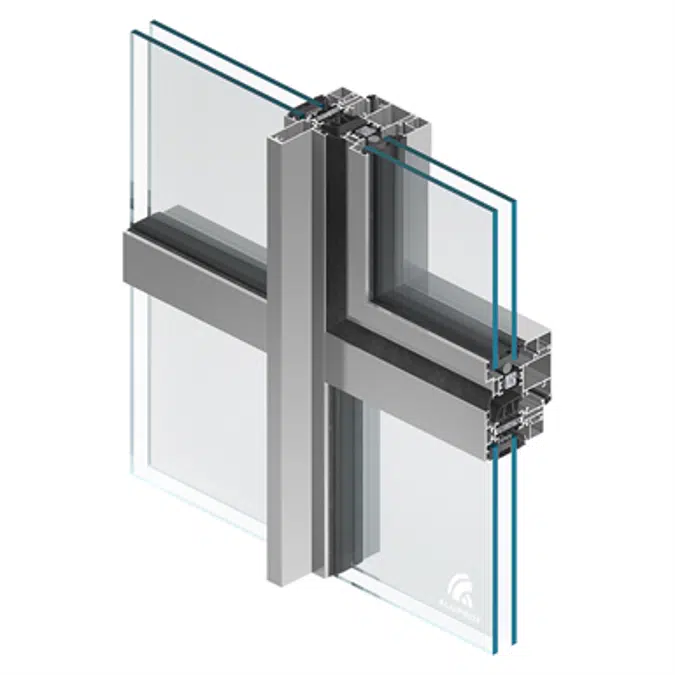 BIM objects - Free download! MB-SLIMLINE 68.5 Fixed window with slim ...