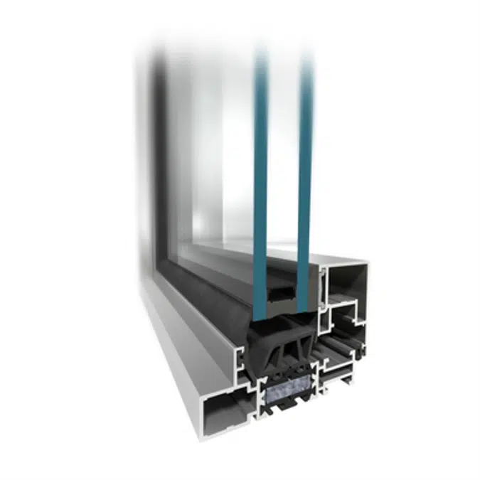 BIM objects - Free download! MB-SLIMLINE 68.5 Fixed window with slim ...