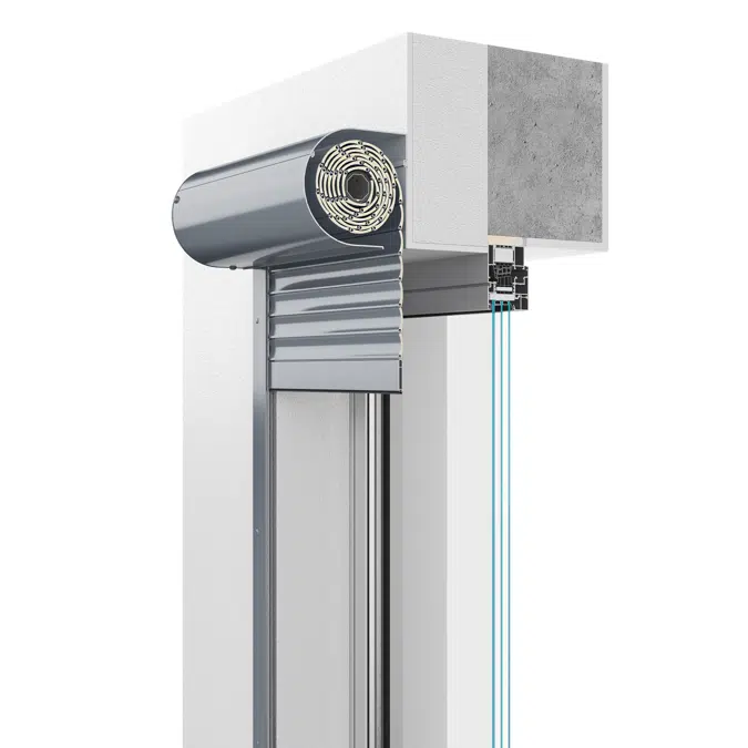 BIM objects - Free download! SKO 137 Front mounted roller shutter ...