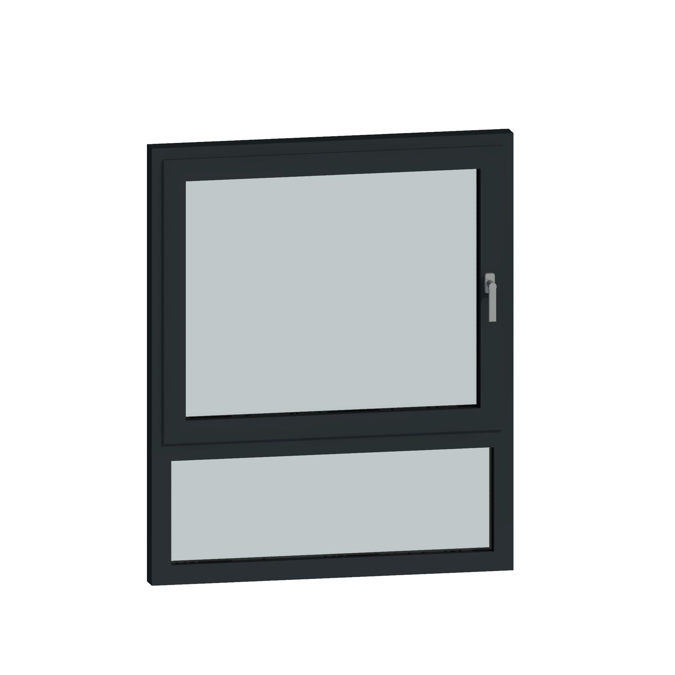 BIM objects - Free download! MB-86N SI Window 2-sash Vertical Fix ...