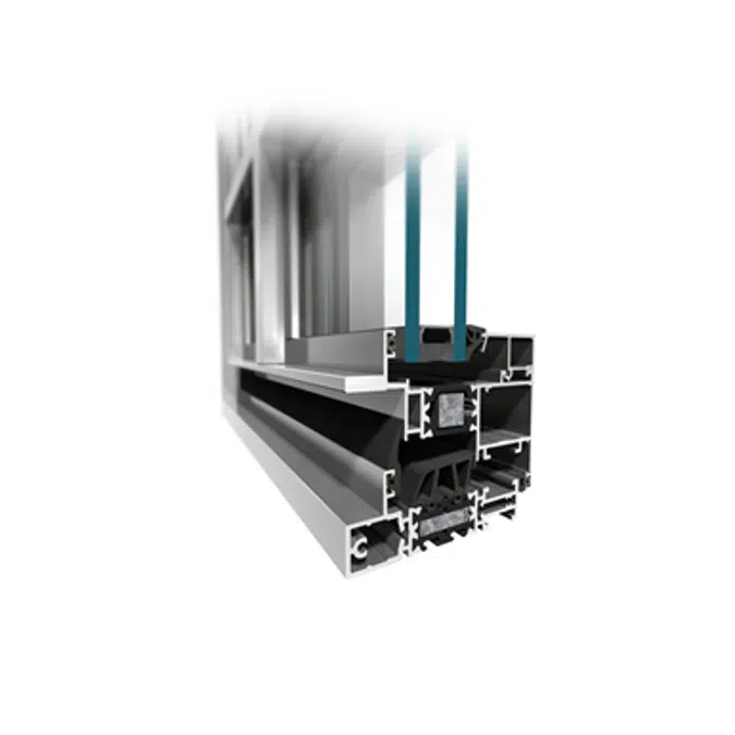 BIM objects - Free download! MB-SLIMLINE 82.5 Fixed window with slim ...