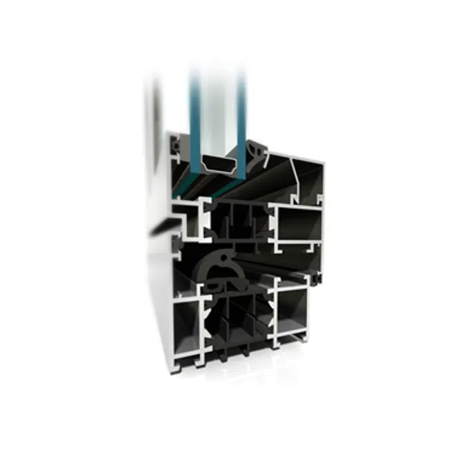 BIM objects - Free download! MB-70 Three-winged fixed - tilt&turn ...