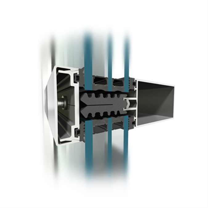 BIM objects - Free download! MB-SR50N HI+ Mullion - transom wall with ...