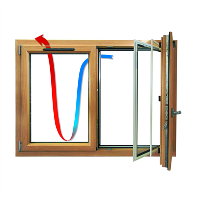 BIM objects - Free download! PVC window opening inside 1 | BIMobject