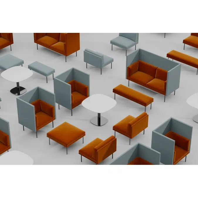 Objetos BIM - ¡Descarga gratis! Mod Work Highback by HBF | BIMobject