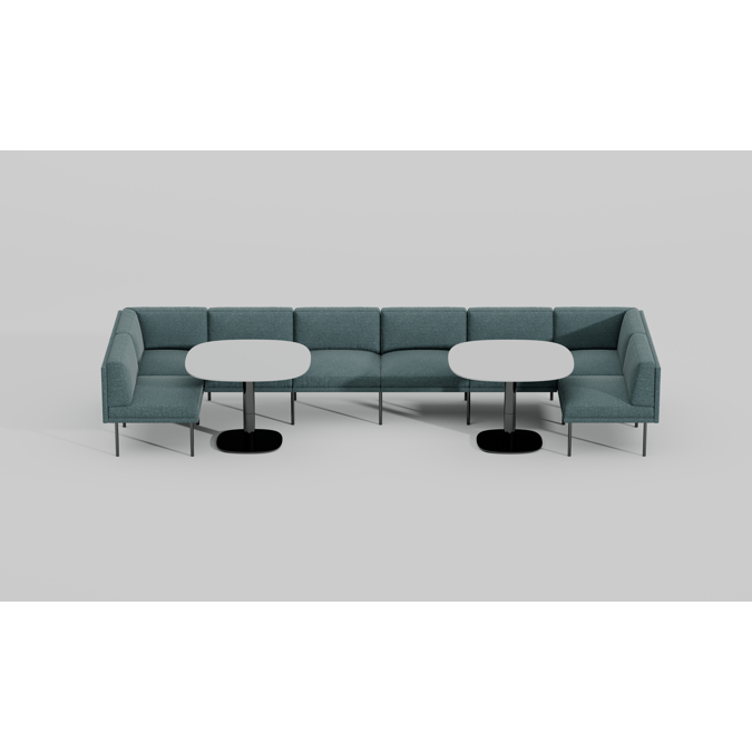 BIM objects - Free download! Mod Work Sectional by HBF | BIMobject