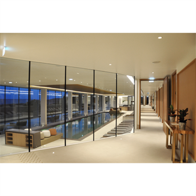 BIM objects - Free download! Steel edge to edge partition wall | BIMobject