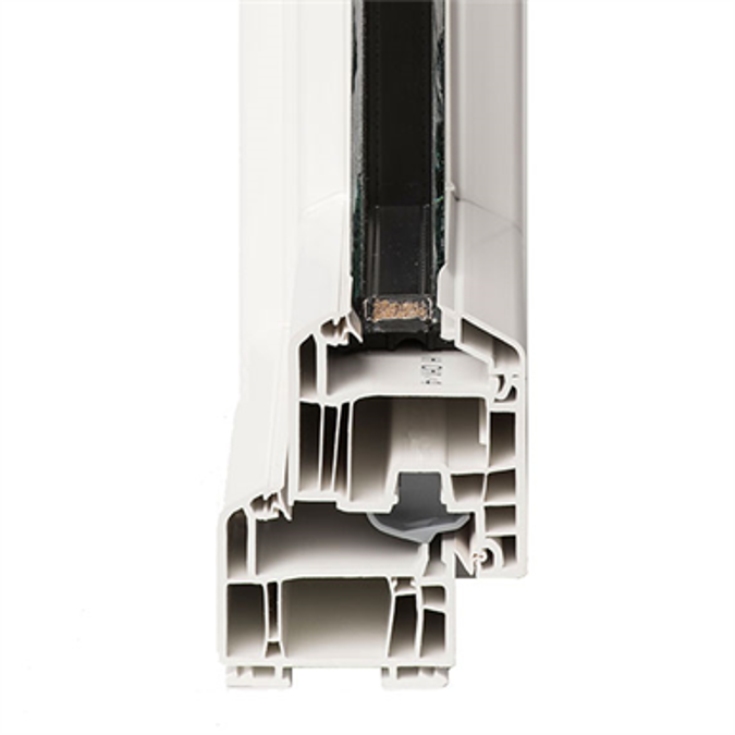 BIM objects - Free download! Fixed PVC Window With Roller Shutter ...