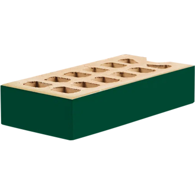 BIM objects - Free download! Green Glazed Facing Brick | BIMobject