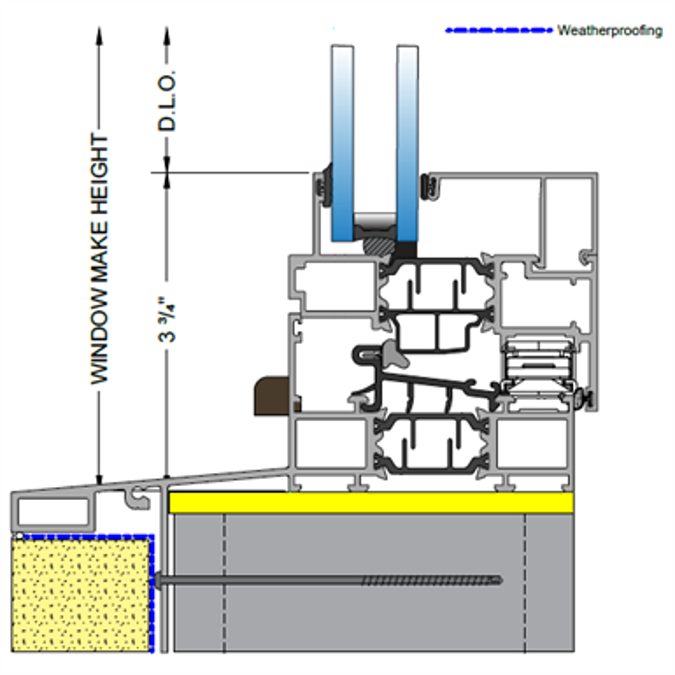 BIM objects - Free download! G200 Stucco Condition Frame Window | BIMobject