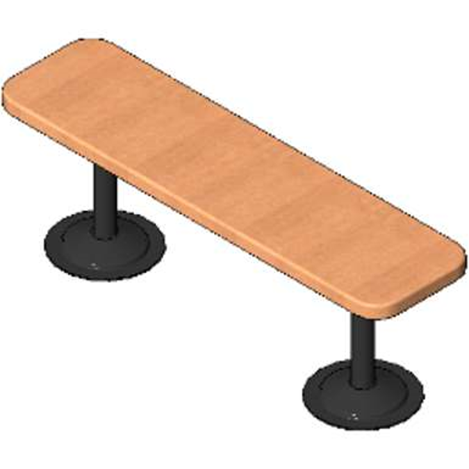 BIM objects - Free download! Bench Pedastal Heavy Duty | BIMobject
