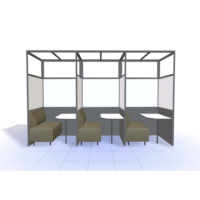 BIM objects - Free download! 4T Booth - H2400MM, D900MM Freestanding ...