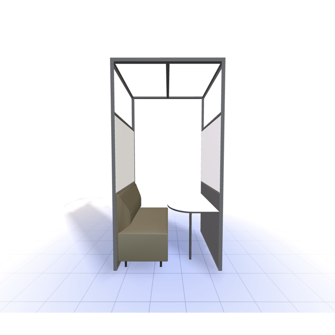 BIM objects - Free download! 4T Booth - H2400MM, D900MM Wall Mounted ...