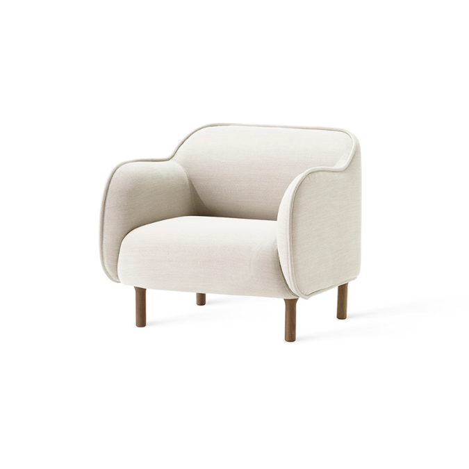BIM objects - Free download! Ekko Sofa 1 seater, w/wood legs | BIMobject