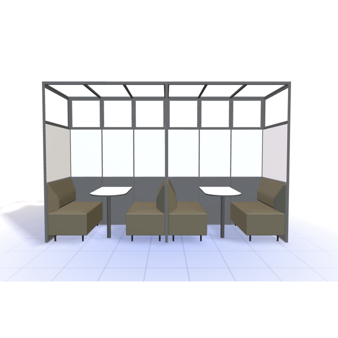 BIM objects - Free download! 4T Booth - H2400MM, D900MM Freestanding ...