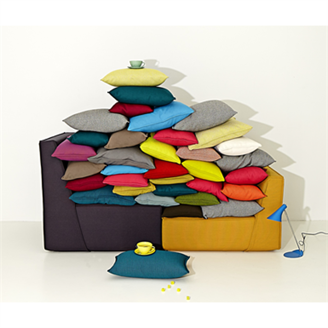 BIM objects - Free download! Cubit Modular Sofa - Cushion - Height 40 ...