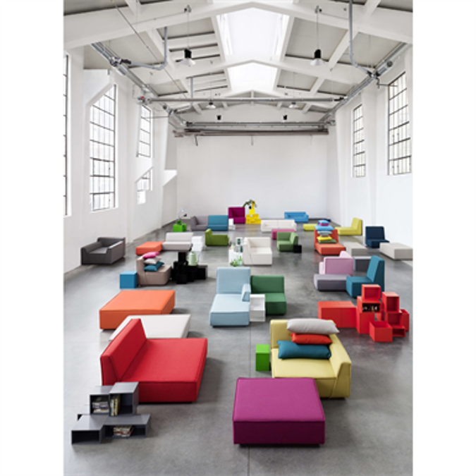 BIM objects - Free download! Cubit Modular Sofa - Cushion - Height 40 ...