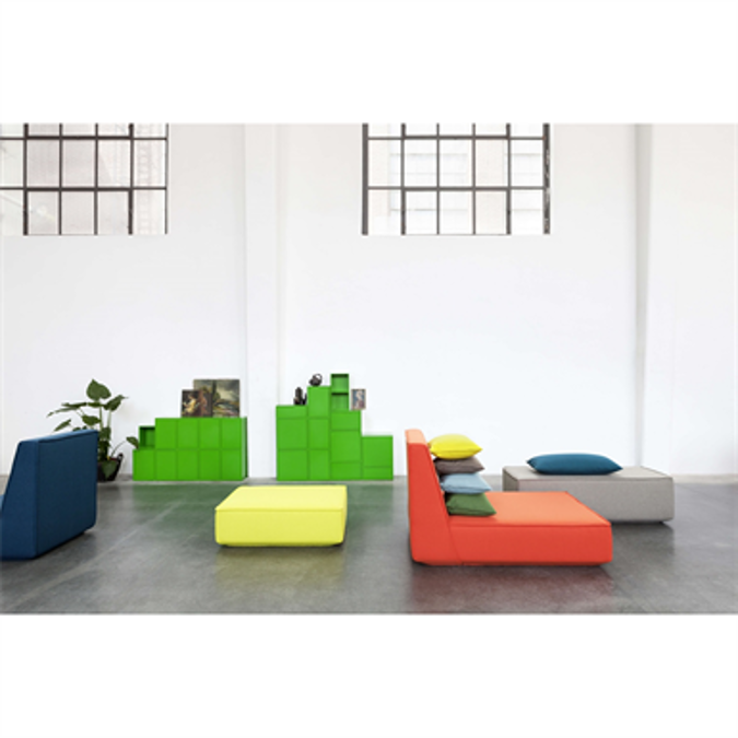 BIM objects - Free download! Cubit Modular Sofa - Cushion - Height 40 ...