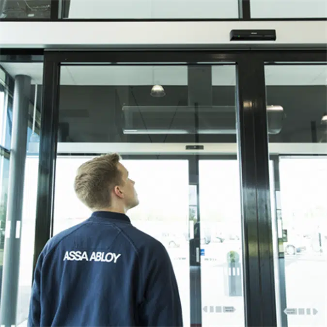 BIM objects - Free download! Frame double sliding door with two fixed ...