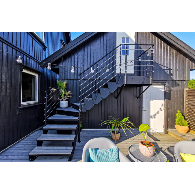 BIM objects - Free download! Asta - modular stairs by TLC | BIMobject