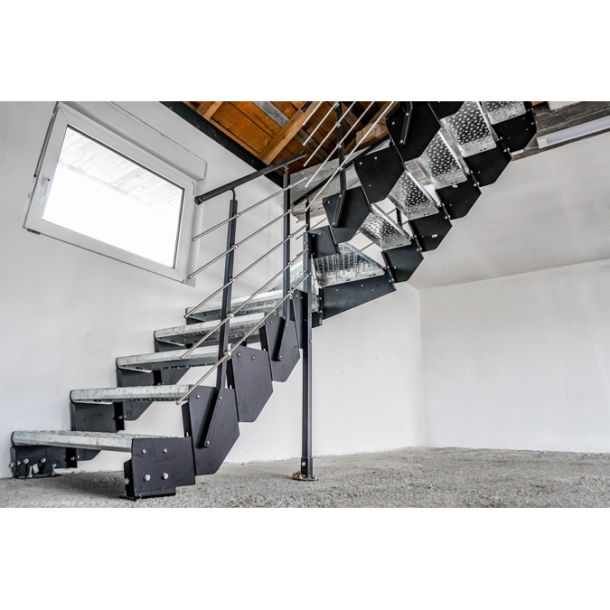 BIM objects - Free download! Asta - modular stairs by TLC | BIMobject