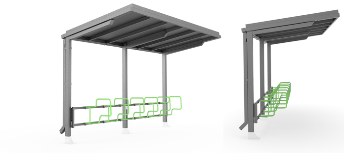 BIM objects - Free download! Shelter - Bus shelter | BIMobject