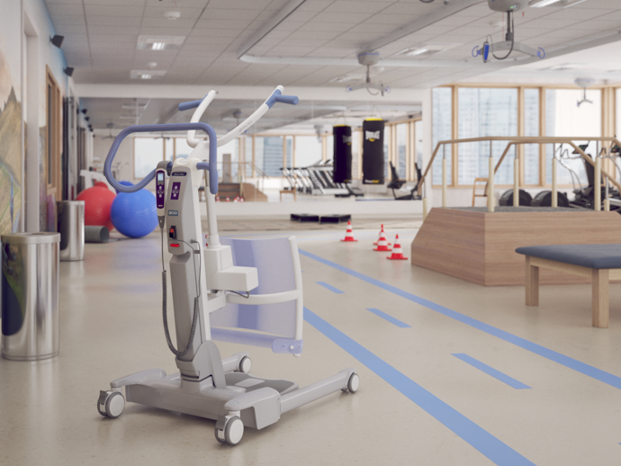 BIM objects - Free download! Floor lift - Patient lift | BIMobject