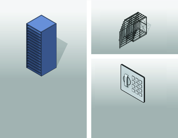 BIM objects - Free download! Museum - Preservation, Flat File, Security ...