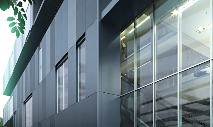 BIM objects - Free download! Facade - Aluminium curtain wall | BIMobject