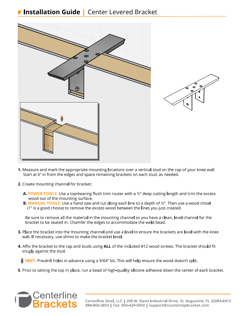 BIM objects - Free download! Centerline Brackets | BIMobject